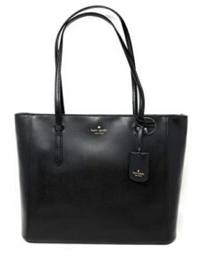 kate spade new york schuyler medium leather tote shoulder bag in black 001