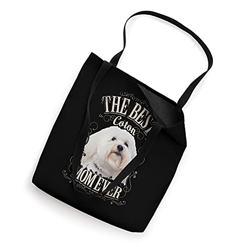 Best Coton Mom Ever Funny Coton de Tulear Dog Gifts Vintage Tote Bag