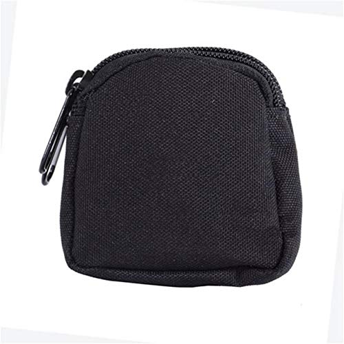 GloryMM Coin Purse Double Layer Zips Wallet Outdoor Change Purse for Sports Hiking Camping,Black