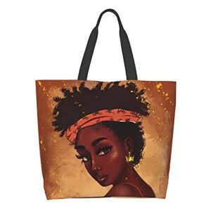 ezyes woman tote bag african american women shoulder handbag for daily use lightweight durable