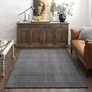 Mohawk Home Norfolk Area Rug, 4'x6', Charcoal