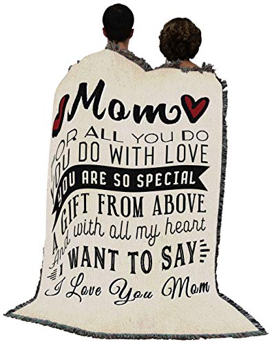 Pure Country Weavers Mom for All You Do Blanket - Gift Tapestry Throw Woven from Cotton - Made in The USA (72x54)