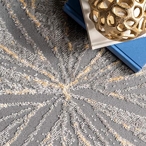 nuLOOM Amaya Abstract Area Rug, 5' x 8', Gold