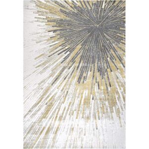 nuLOOM Amaya Abstract Area Rug, 5' x 8', Gold