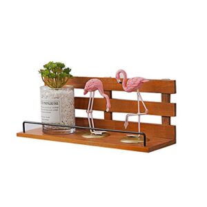 wall shelf decorative, wooden floating shelf storage rack display shelf, wall-mounted floating shelf for living room, office, bedroom, bathroom, kitchen-4 colors