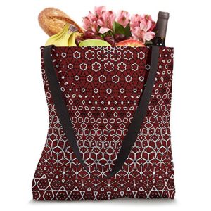 Traditional Sindhi Ajrak Eastern Ethnic Pattern Design Tote Bag