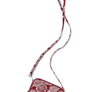 Vera Bradley Women's Cotton Collegiate All in One Crossbody Purse With RFID Protection (Multiple Teams Available), The University of Alabama Cardinal/White Bandana, One Size