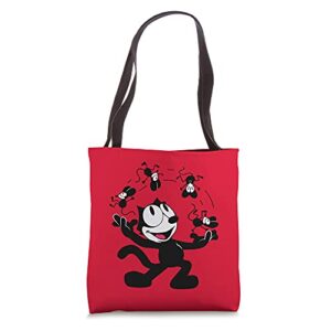 felix cat juggling mice vintage cartoon retro graphic fun tote bag