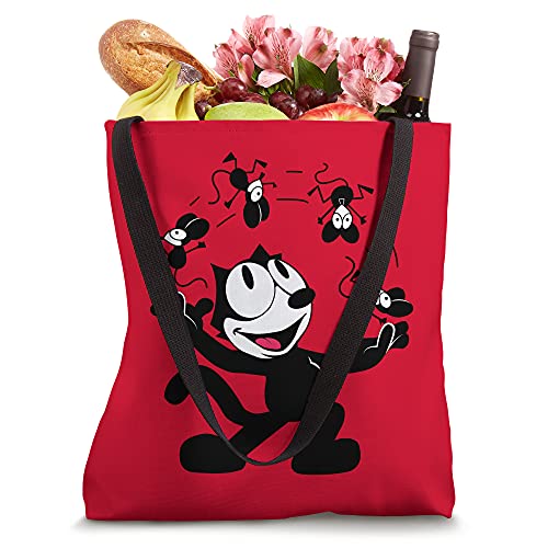 Felix Cat Juggling Mice Vintage Cartoon Retro Graphic Fun Tote Bag