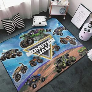 shouou anime car area rugs large carpet non-slip floor mat soft fluffy throw carpet indoor anime 60 x 39 in rug for living room bedroom backyard dorm home boys girls kids room