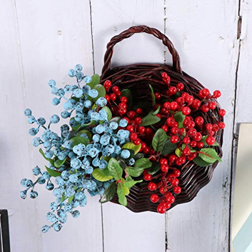 BESPORTBLE Handmade Woven Hanging Basket Natural Wicker Haning Storage Basket for Home Garden Wedding Wall Decorations Coffee