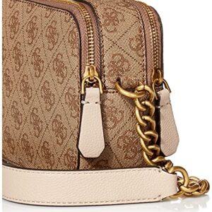 GUESS womens Noelle Crossbody Camera, Latte, One Size US