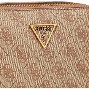 GUESS womens Noelle Crossbody Camera, Latte, One Size US