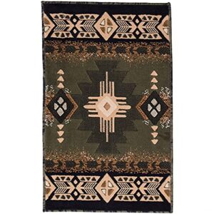 yhsf south west native american area rug c318 (sage green, 2 feet x 3 feet 4 inches)