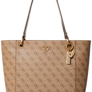 GUESS womens Noelle Elite Tote, Latte, One Size US