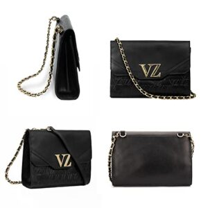 VELEZ Leather Crossbody Bag for Women - Hands Free Genuine Designer Leather Purse