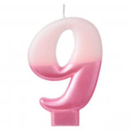 Pink "9" Candle | 1ct