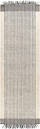 Hauteloom Barraute Hallway, Kitchen Runner Rug - Cottage - Black, Gray, Beige - 2'6" x 8'