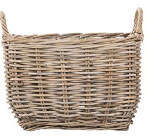 Kouboo Kobo Wicker Basket, Gray-Brown