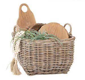 Kouboo Kobo Wicker Basket, Gray-Brown