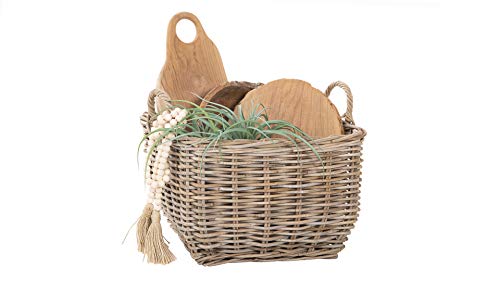 Kouboo Kobo Wicker Basket, Gray-Brown