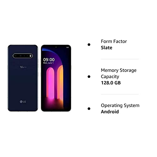 LG V60 ThinQ 5G 128GB Android Smartphone LM-V600TM (Renewed) (Classy Blue, 128GB, T-Mobile Only)