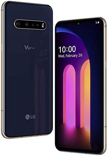 LG V60 ThinQ 5G 128GB Android Smartphone LM-V600TM (Renewed) (Classy Blue, 128GB, T-Mobile Only)