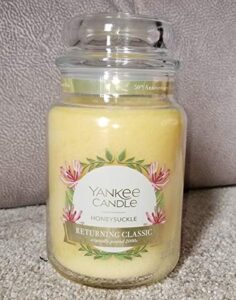 yankee candle honeysuckle returning classic large jar