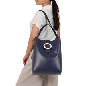 Lulu Dharma Navy Bucket Bag