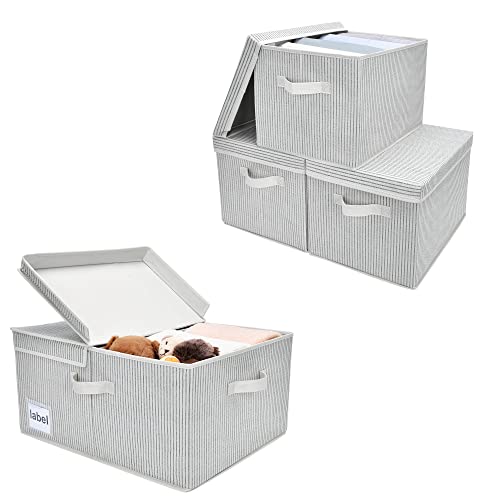 GRANNY SAYS Bundle of 1-Pack Extra Large Rectangle Storage Bins & 3-Pack Rectangle Storage Bins with Lids