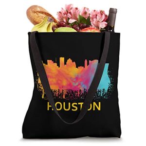 Houston Texas Watercolor Skyline Home State Souvenir Gift Tote Bag