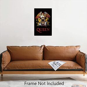 XIHOO Christ-EZ Queen Crest large fabric poster/flag - Matte poster Frameless Gift 12 x 18 inch(30cm x 46cm)