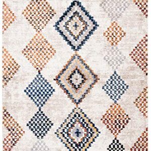 SAFAVIEH Morocco Collection 8' x 10' Grey / Rust MRC860F Moroccan Boho Tribal Area Rug