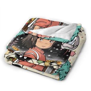 Japanese Anime Micro Fleece Throw Blankets No Face Super Soft Cozy Luxury Couch Bed Blanket Merchandise for Home Bedding Living Room 50"X40"