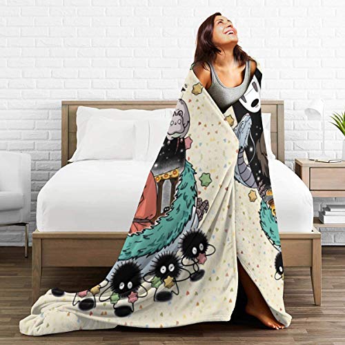 Japanese Anime Micro Fleece Throw Blankets No Face Super Soft Cozy Luxury Couch Bed Blanket Merchandise for Home Bedding Living Room 50"X40"