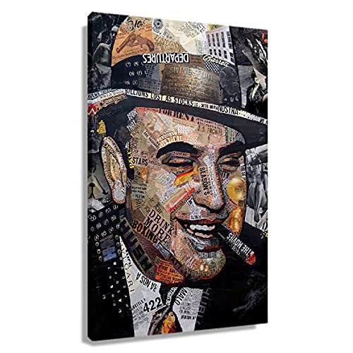 Al Capone Poster Wall Art Mafia Gangster Canvas Mob Painting Print Decor American Public Enemy Modern Artwork for Living Room Framed Size 16x24 inch(40x60cm)