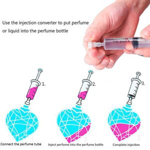 MUB Perfume Refill Pump Tools, Perfume Dispenser with Adapter Tools for Perfumes Transfer to empty bottles, Include 2 Syringe for Replacement