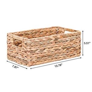 Better Homes & Gardens Woven Water Hyacinth Tank Basket, Natural