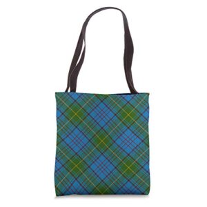 county donegal irish tartan plaid tote bag