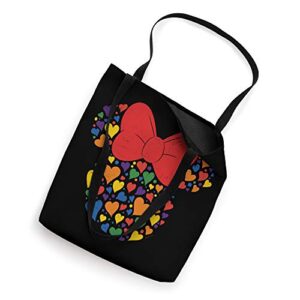 Disney Minnie Mouse Icon Retro Rainbow Hearts Tote Bag