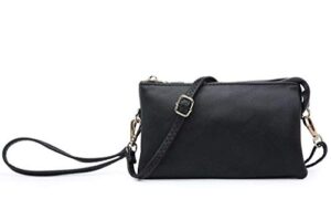 jen & co. riley wristlet black