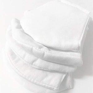 (5 Pack) Reusable and Washable Cotton 3 Layer Face Mask Adult - White