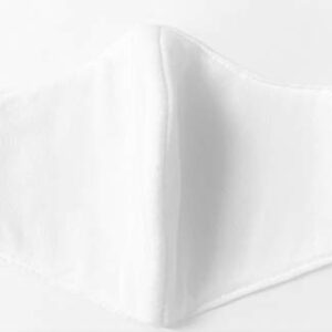 (5 Pack) Reusable and Washable Cotton 3 Layer Face Mask Adult - White