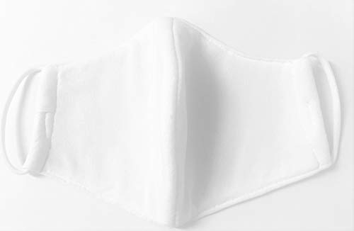 (5 Pack) Reusable and Washable Cotton 3 Layer Face Mask Adult - White