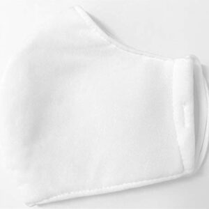 (5 Pack) Reusable and Washable Cotton 3 Layer Face Mask Adult - White