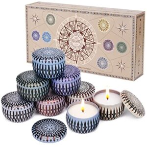 8 pointed star scented candles gift set for women 2.5 oz 8 pack aromatherapy candle set gift for mom soy candles for home scented 20 hours burn candle set mother’s day gift