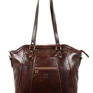 Time Resistance Leather Handbag for Women Top Handle Satchel Bag Women's Purse Shoulder Bag