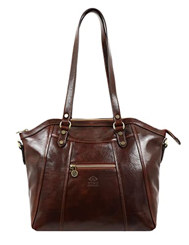 Time Resistance Leather Handbag for Women Top Handle Satchel Bag Women's Purse Shoulder Bag