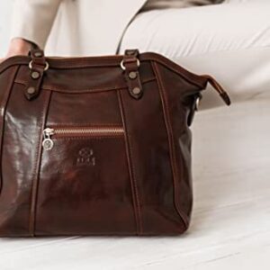 Time Resistance Leather Handbag for Women Top Handle Satchel Bag Women's Purse Shoulder Bag