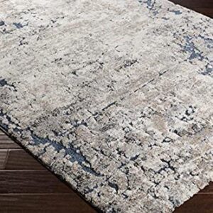 Mark&Day Area Rugs, 9x12 Davos Modern Denim Area Rug, Blue/Grey Carpet for Living Room, Bedroom or Kitchen (9' x 12'1")